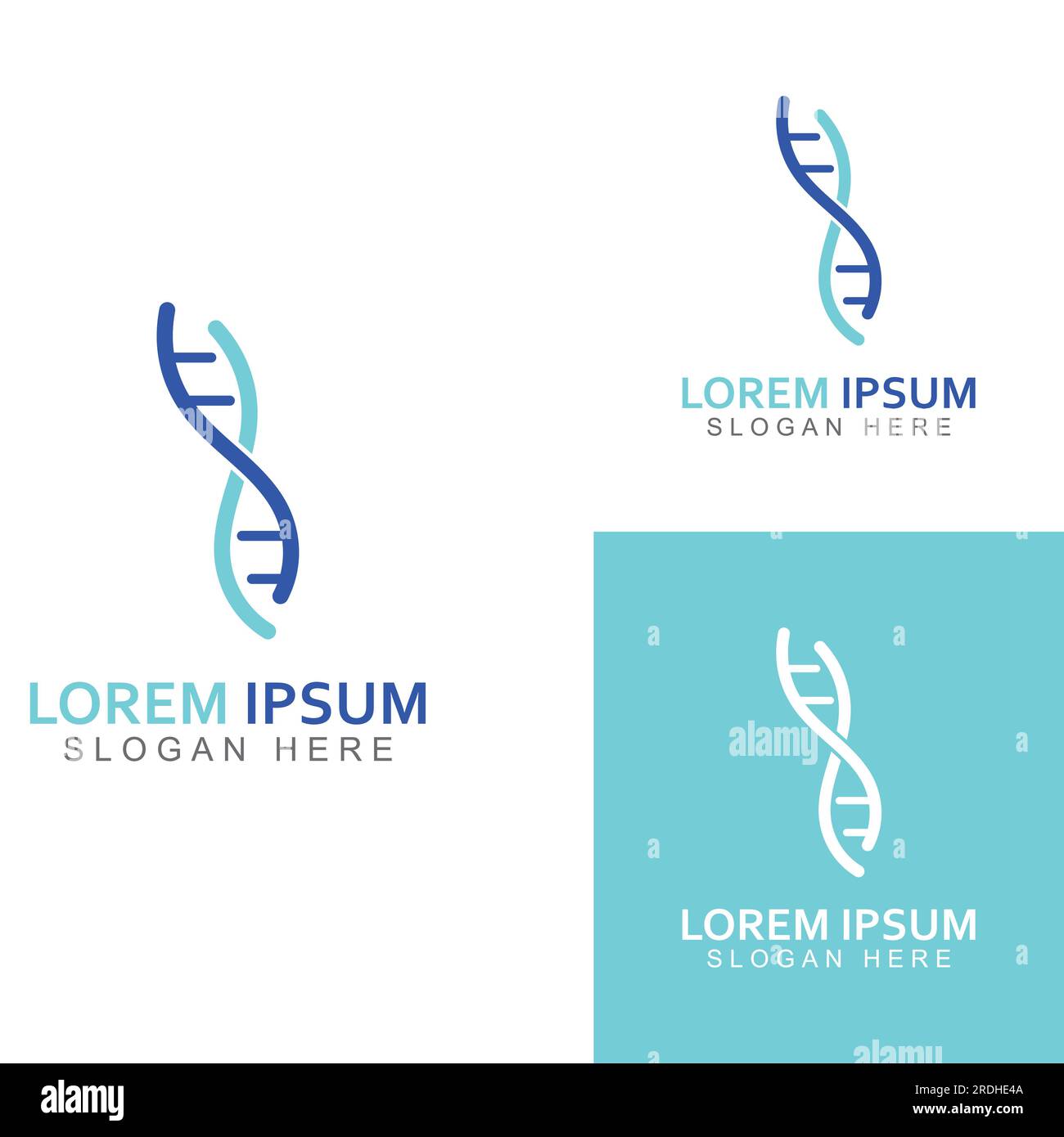 DNA vector logo. Modern medical logo, with vector design Stock Vector ...