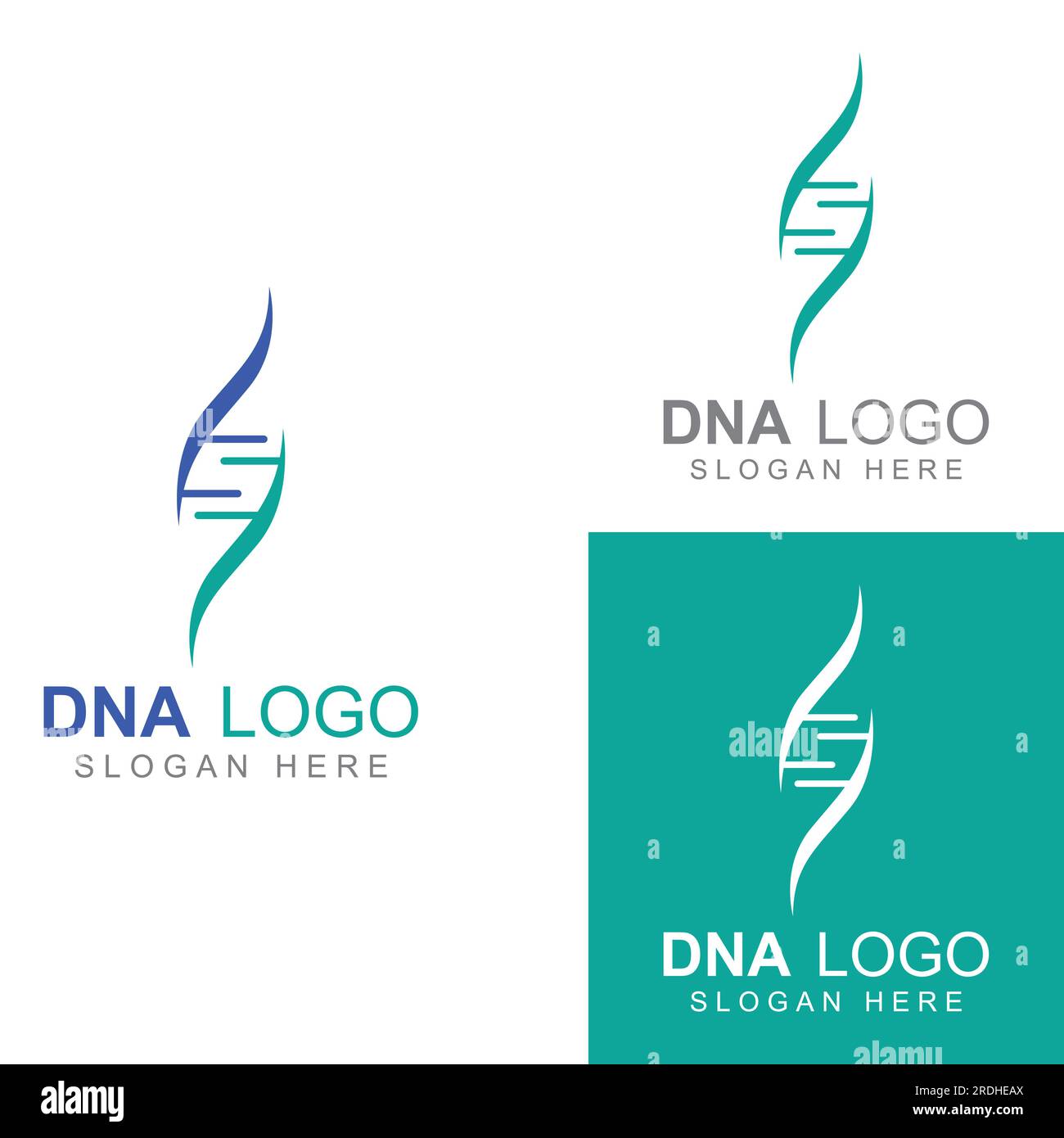 DNA vector logo. Modern medical logo, with vector design Stock Vector Image & Art - Alamy
