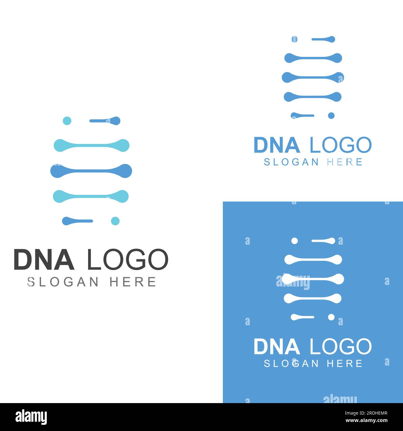 DNA vector logo. Modern medical logo, with vector design Stock Vector ...