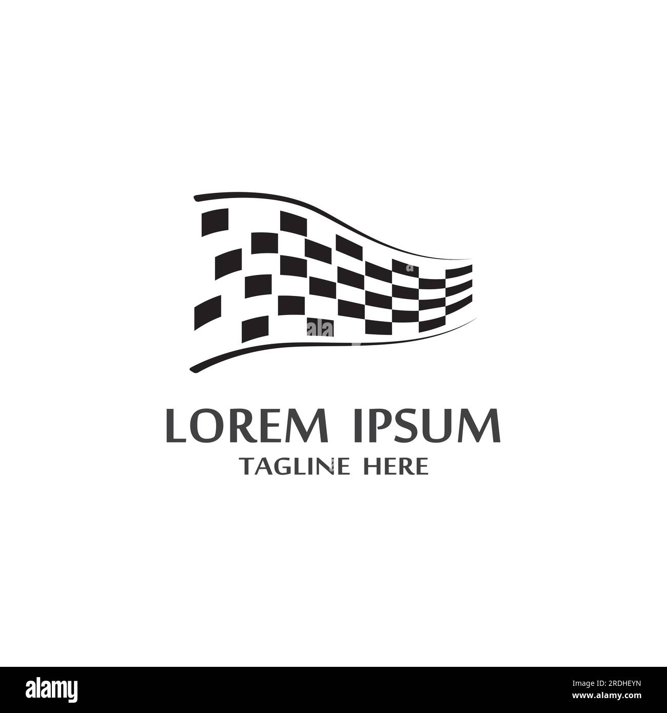 Race flag icon, simple design illustration vector Stock Vector Image ...