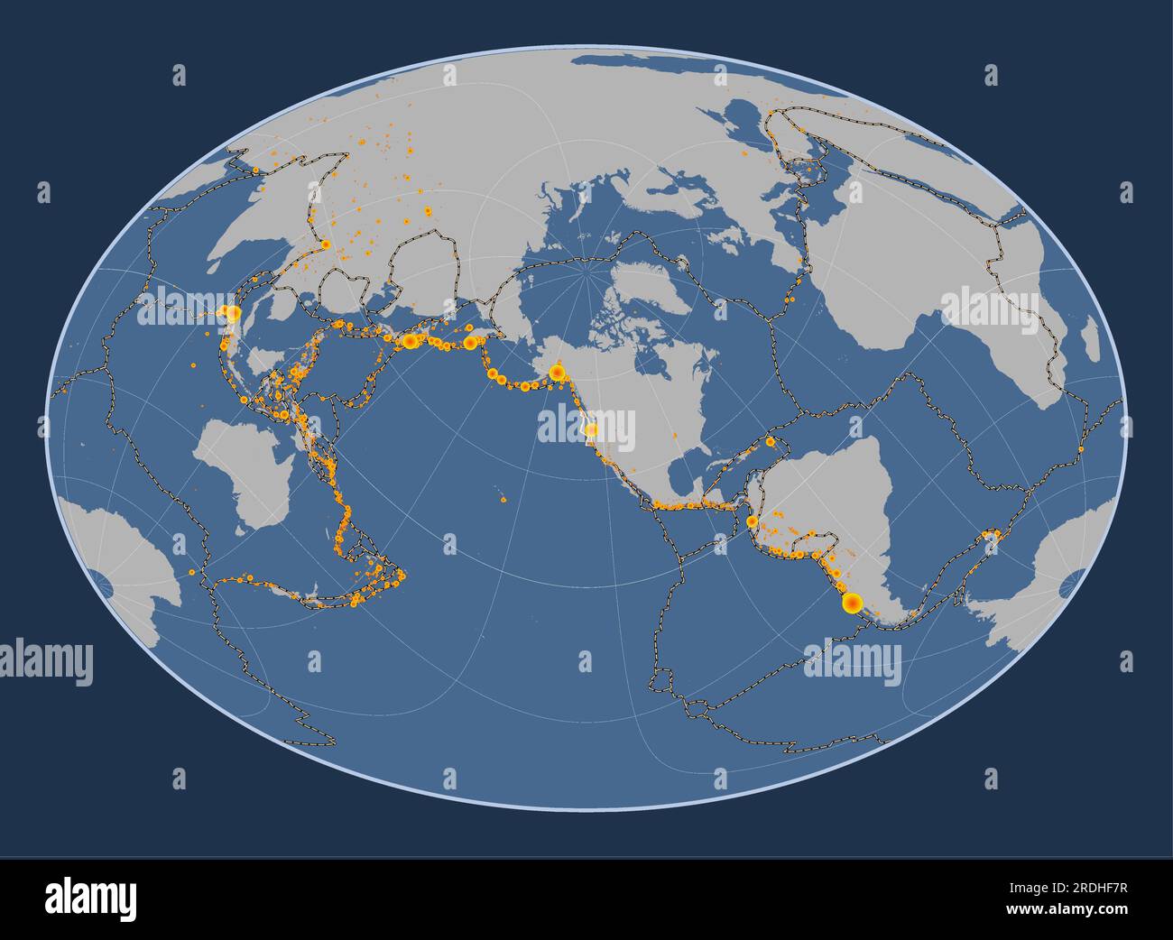 Shape Of The Juan De Fuca Tectonic Plate On The Solid Contour Map In The Fahey Oblique