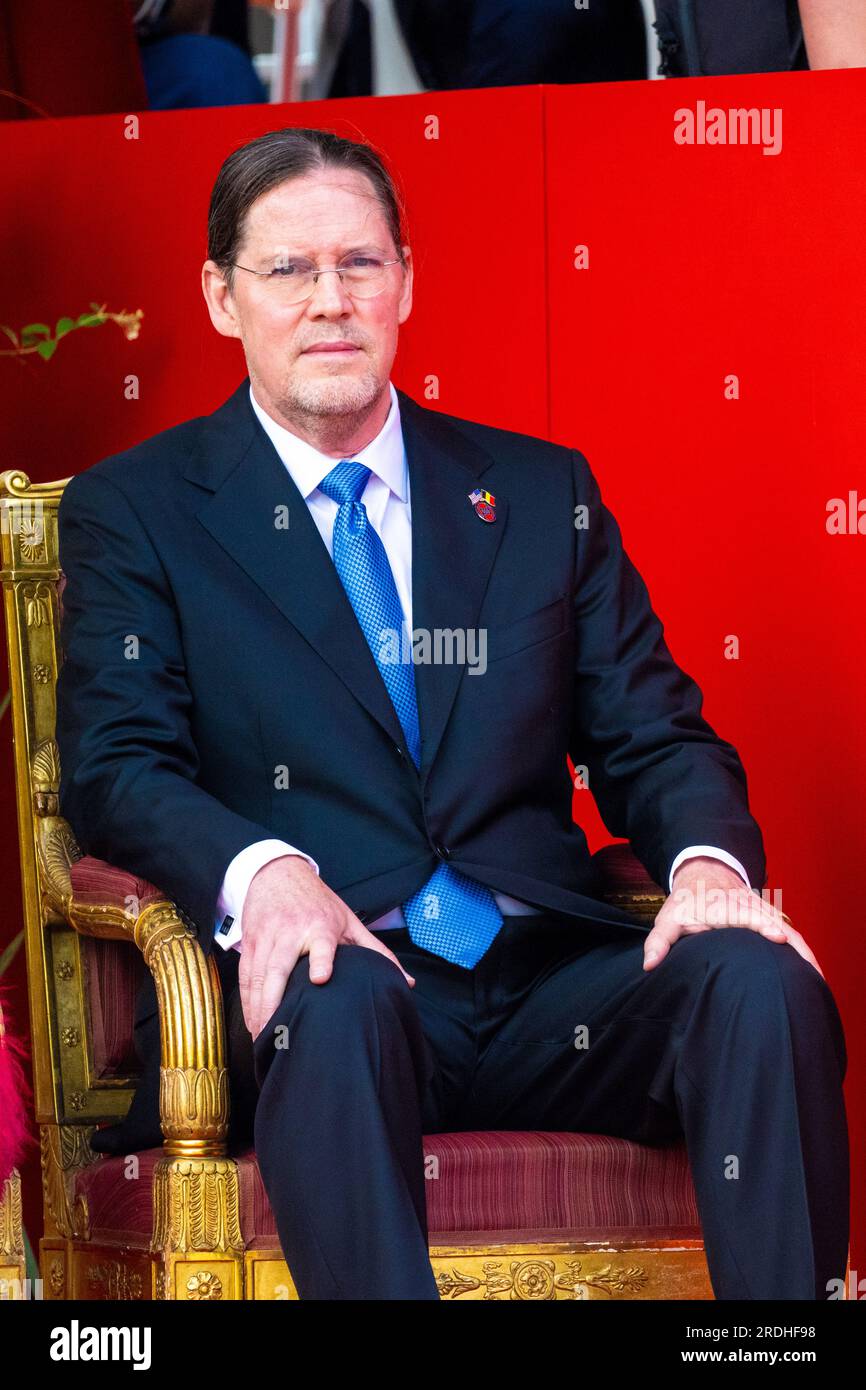 Brussels, Belgium. 21st July, 2023. James O'Hare attending National Day 2023 celebrations in ...