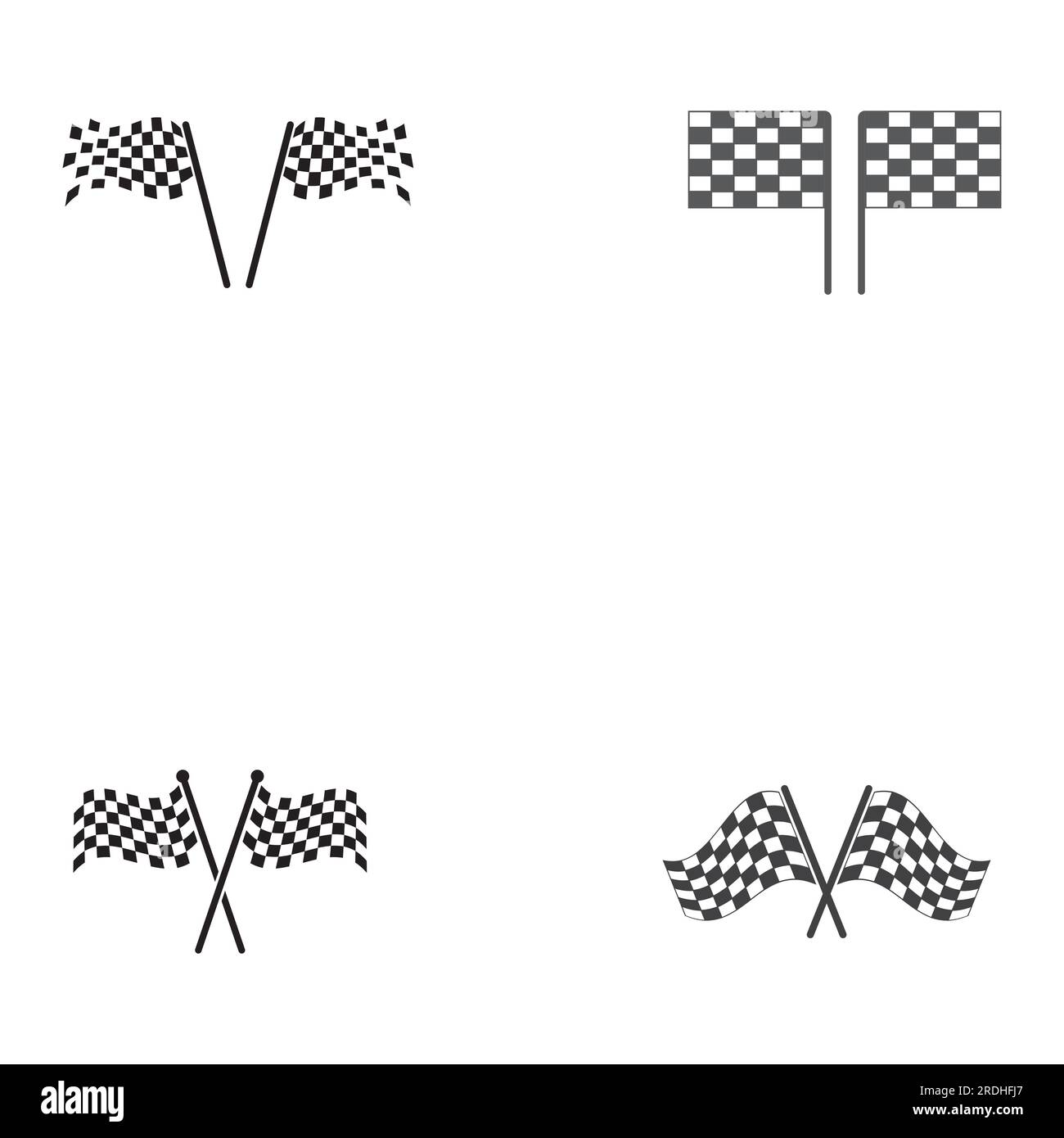 Race flag icon, simple design illustration vector Stock Vector Image ...