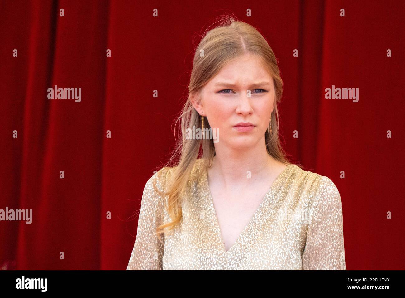 Brussels, Belgium. 21st July, 2023. Princess Eleonore of Belgium ...