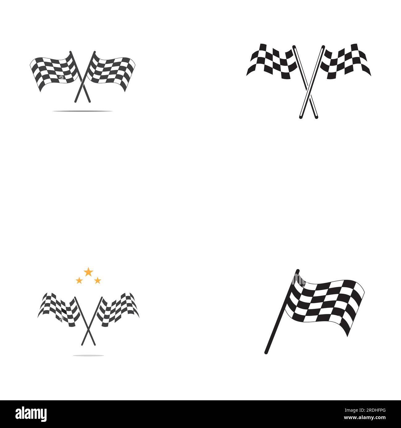 Race flag icon, simple design illustration vector Stock Vector Image ...