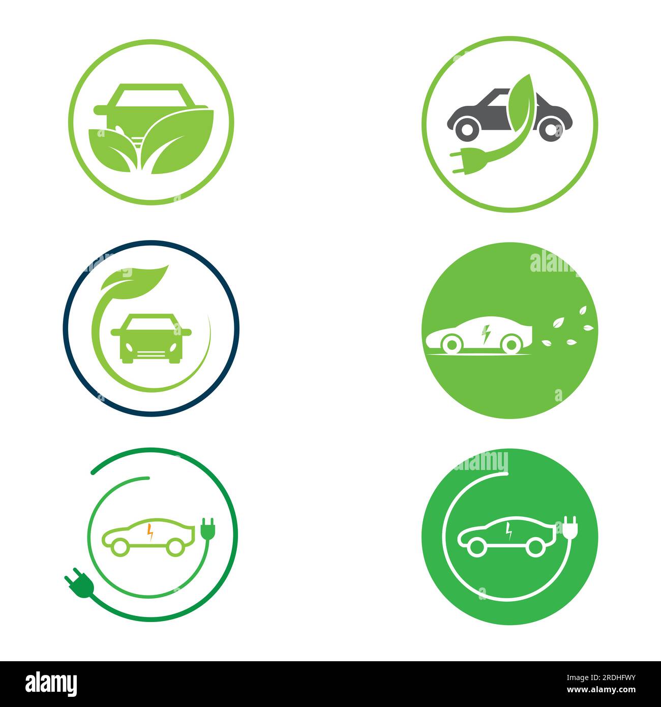 eco car and electric green car technology,icon logo vector Stock Vector ...