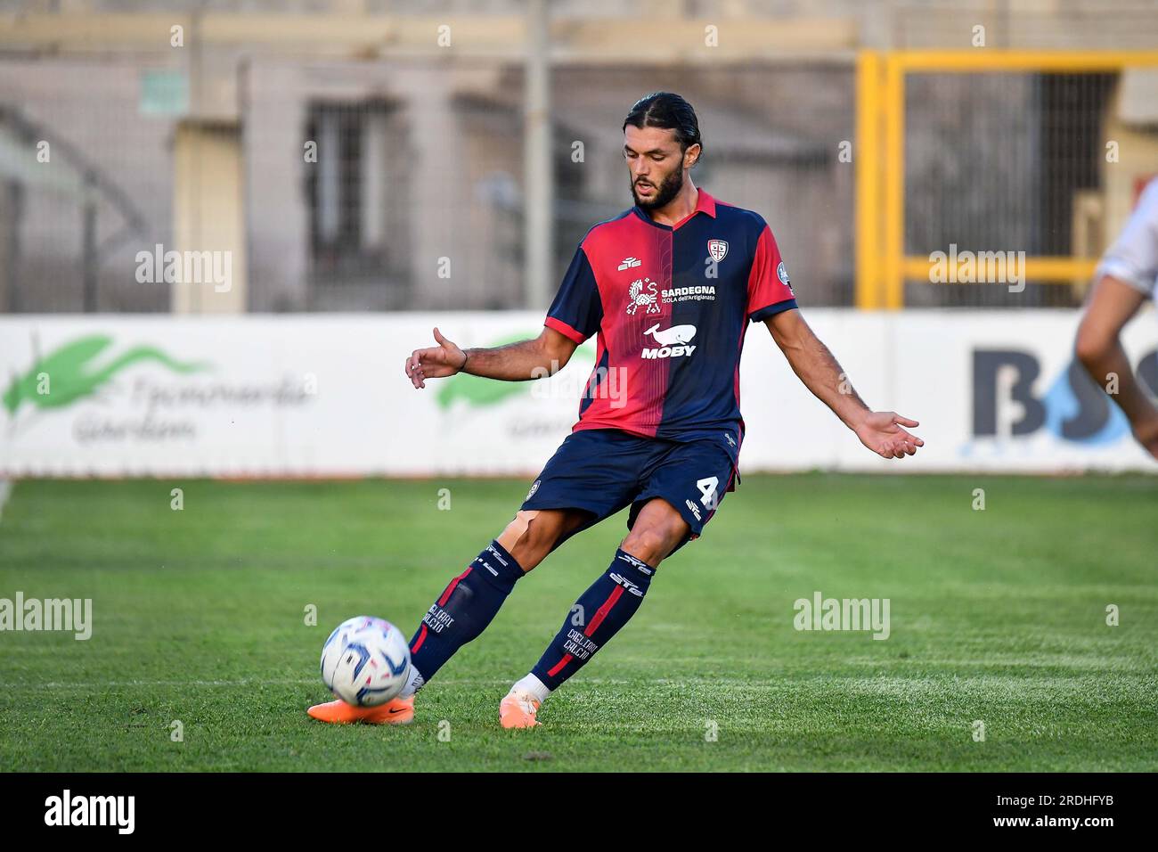 Olbia, Italy. 21st July, 2023. Alberto Dossena of Cagliari Calcio ...