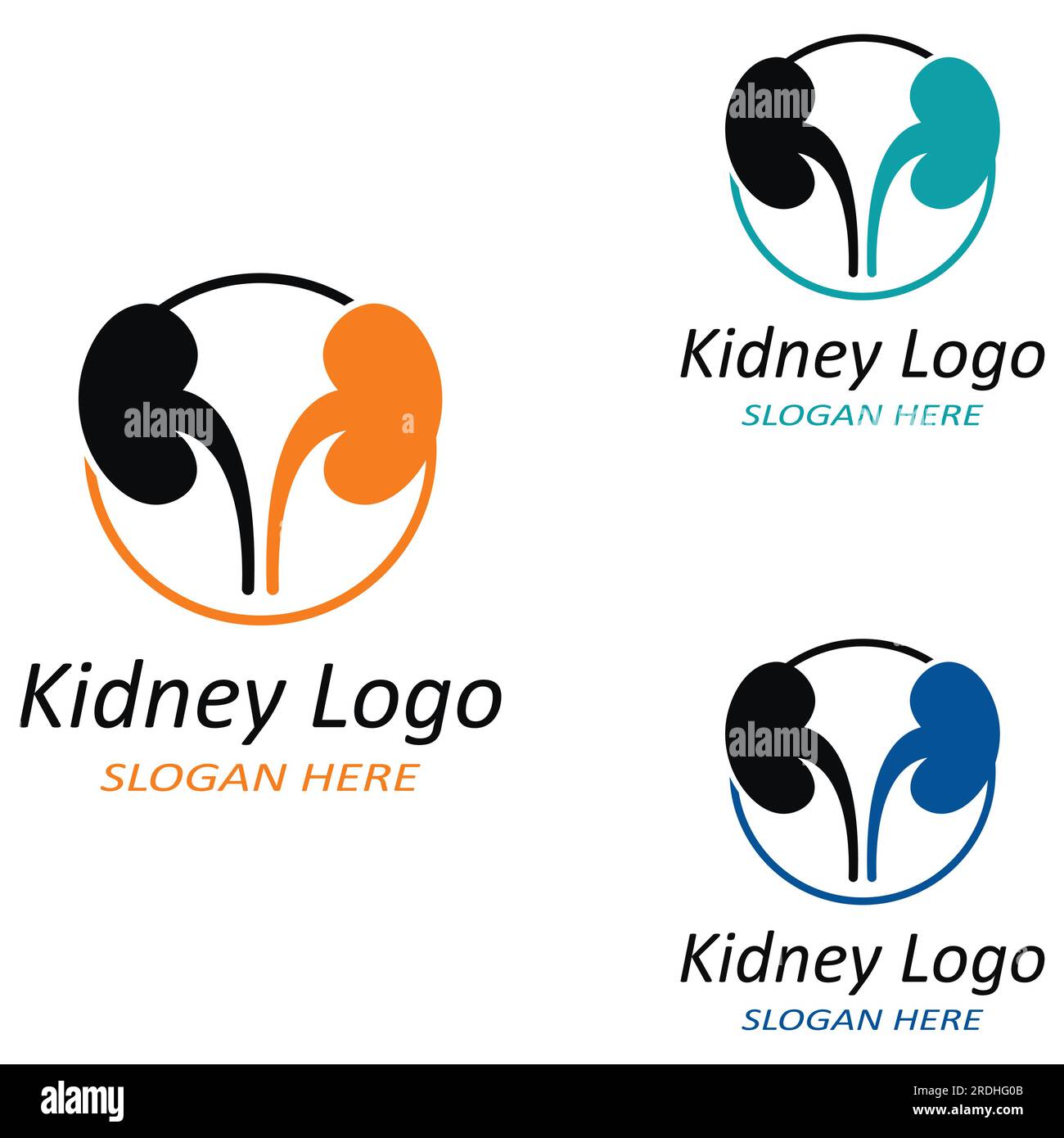 kidney health and kidney care logo using vector concept icon Stock ...