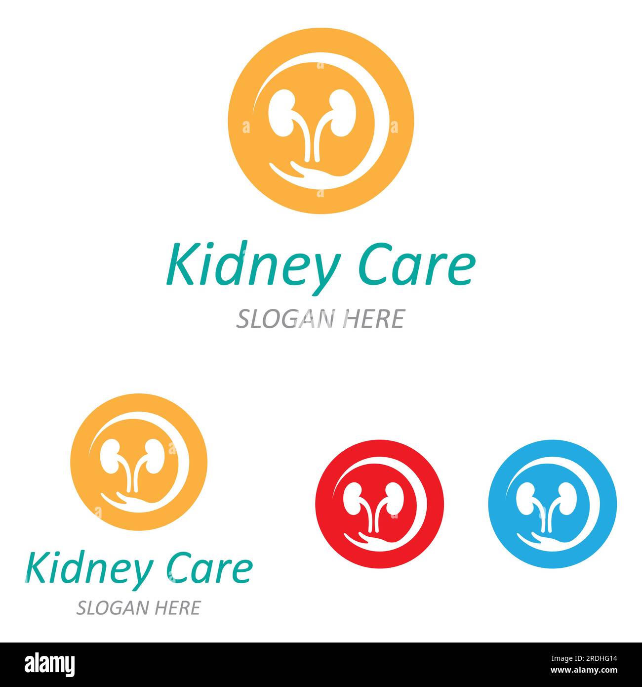 kidney health and kidney care logo using vector concept icon Stock ...