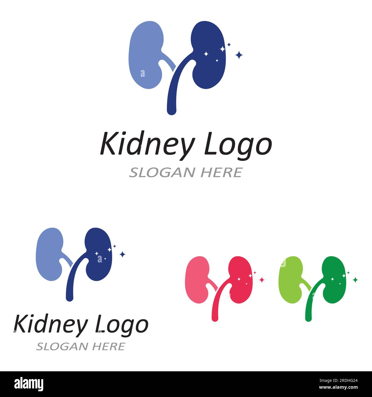 kidney health and kidney care logo using vector concept icon Stock ...