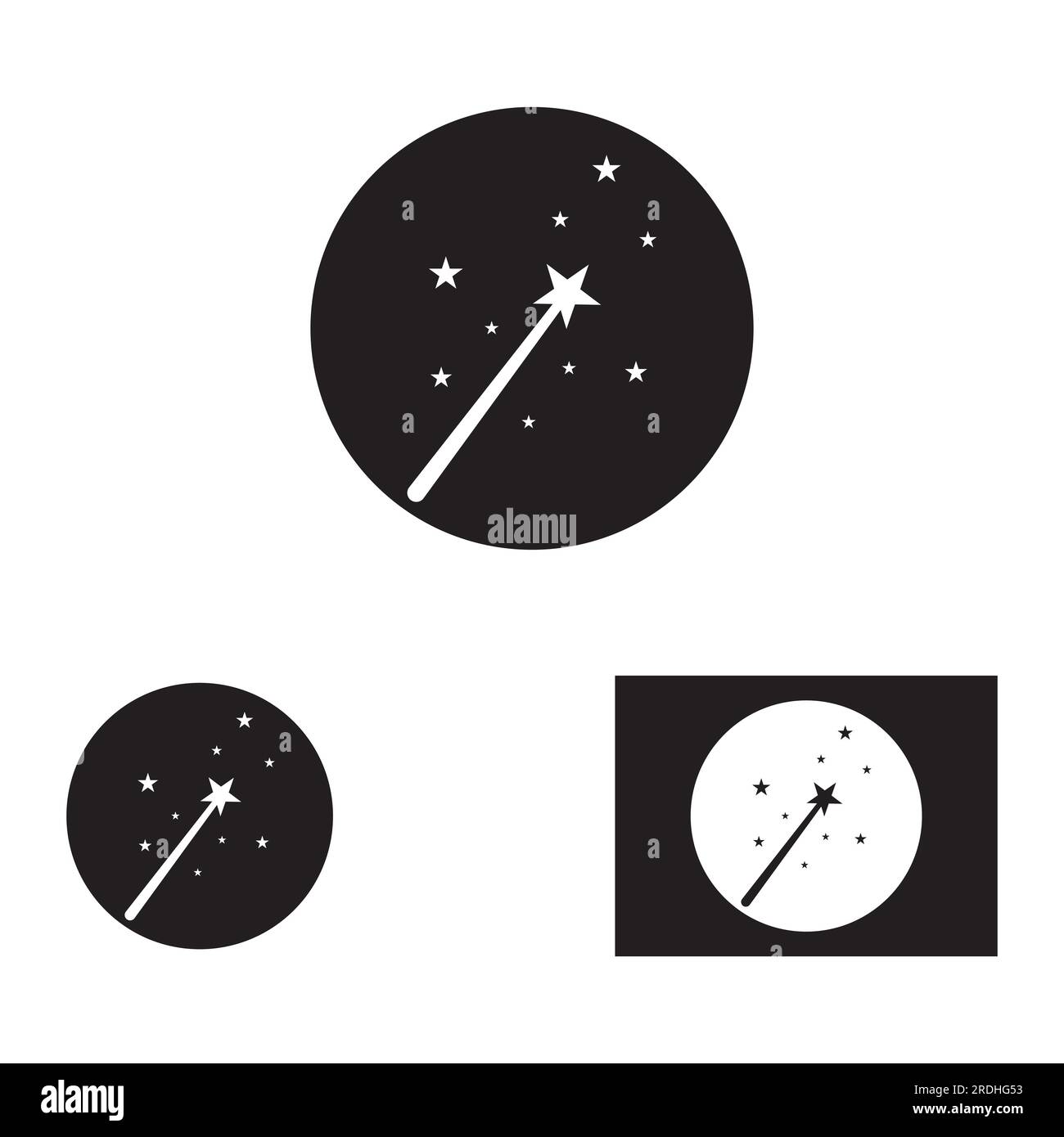magic wand icon logo vector illustration Stock Vector Image & Art - Alamy