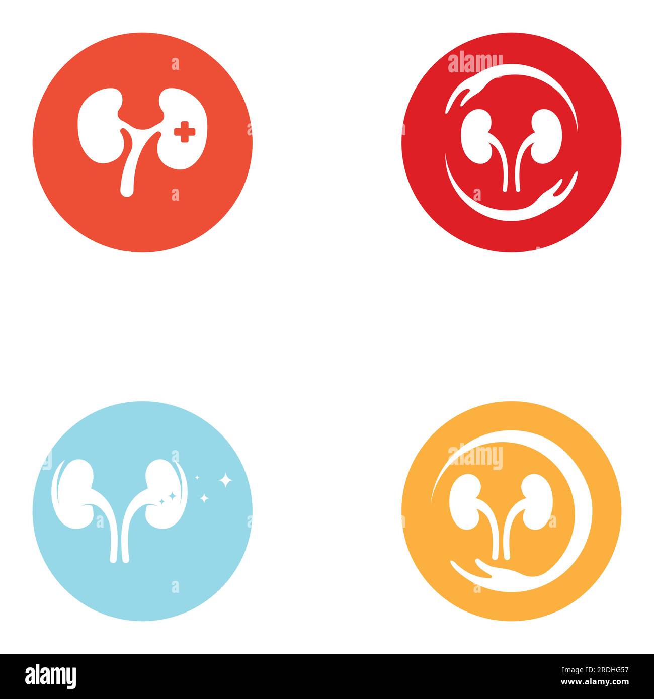 kidney health and kidney care logo using vector concept icon Stock ...