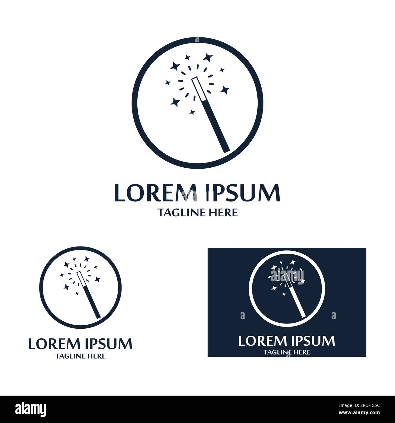 magic wand icon logo vector illustration Stock Vector Image & Art - Alamy