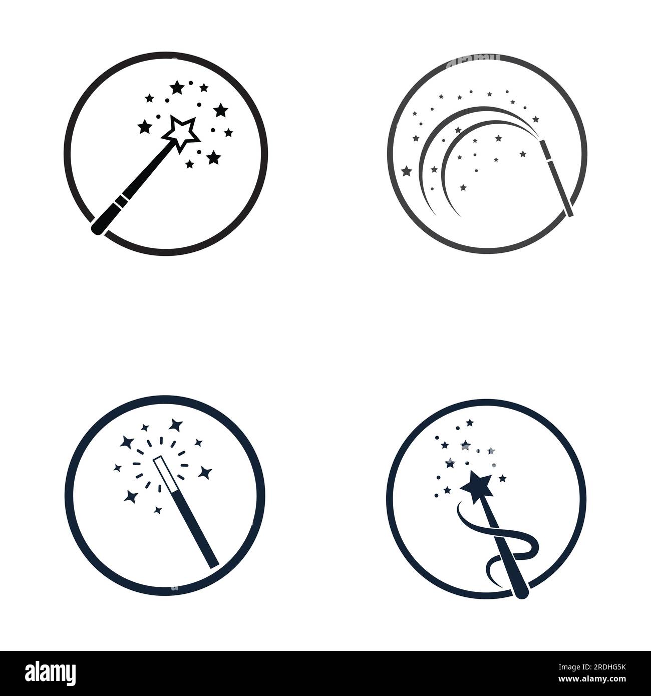 magic wand icon logo vector illustration Stock Vector Image & Art - Alamy