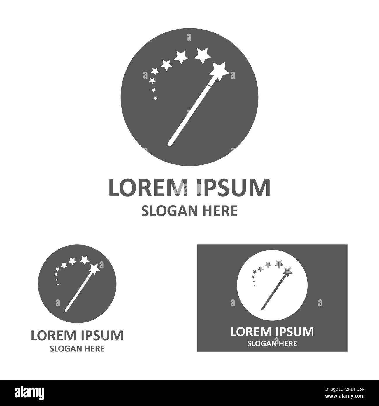 magic wand icon logo vector illustration Stock Vector Image & Art - Alamy