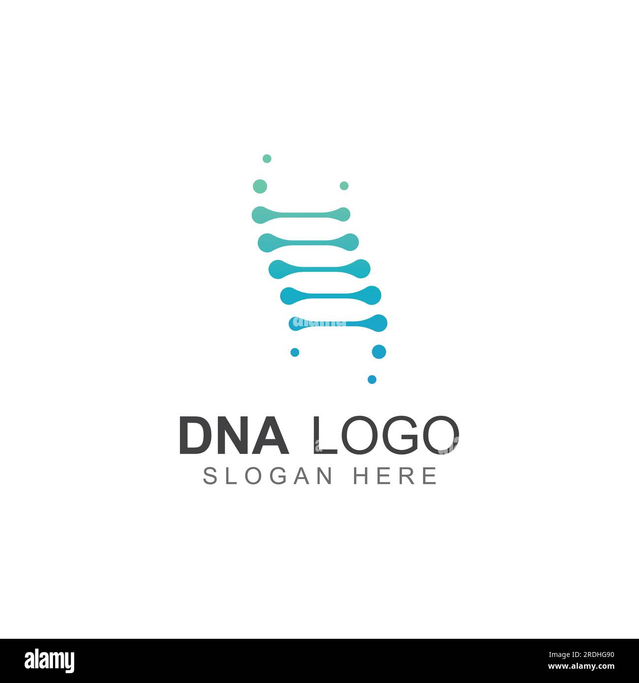 DNA vector logo. Modern medical logo, with vector design Stock Vector ...