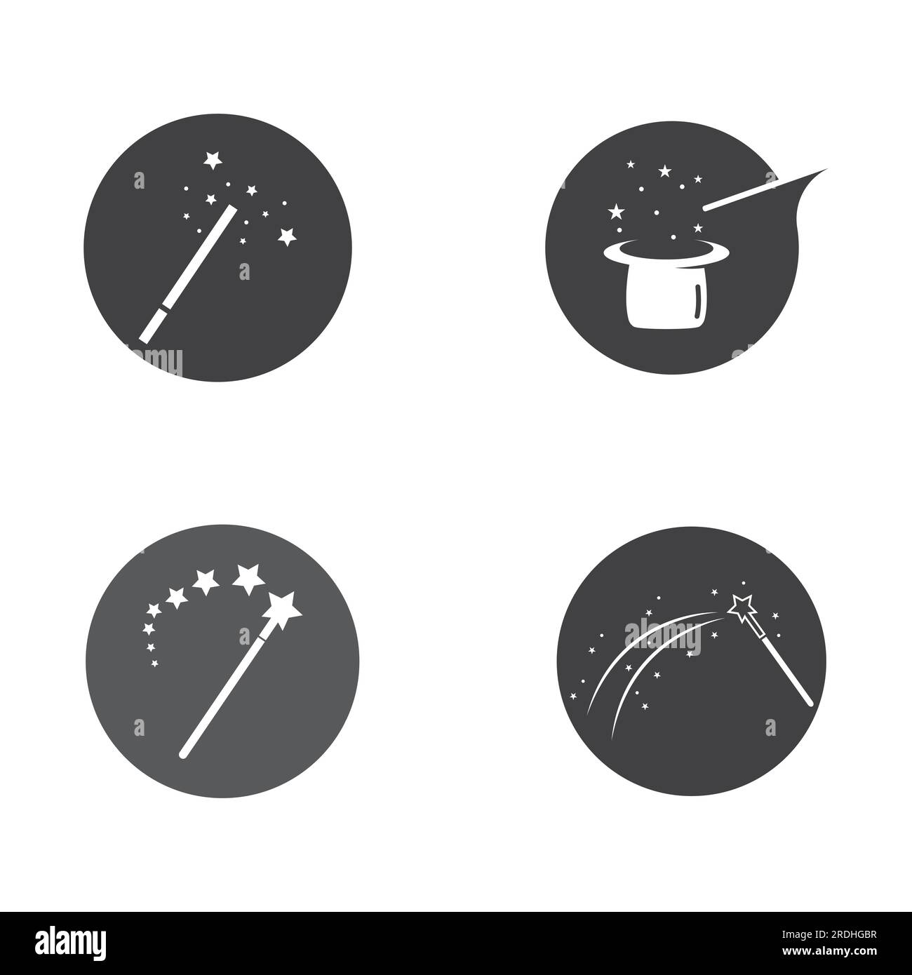 magic wand icon logo vector illustration Stock Vector Image & Art - Alamy