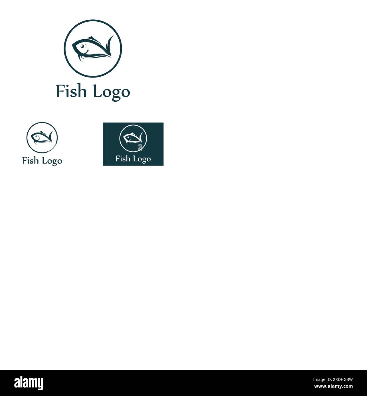 Fish logo, fishinghook, fish oil and seafood restaurant icon. With ...