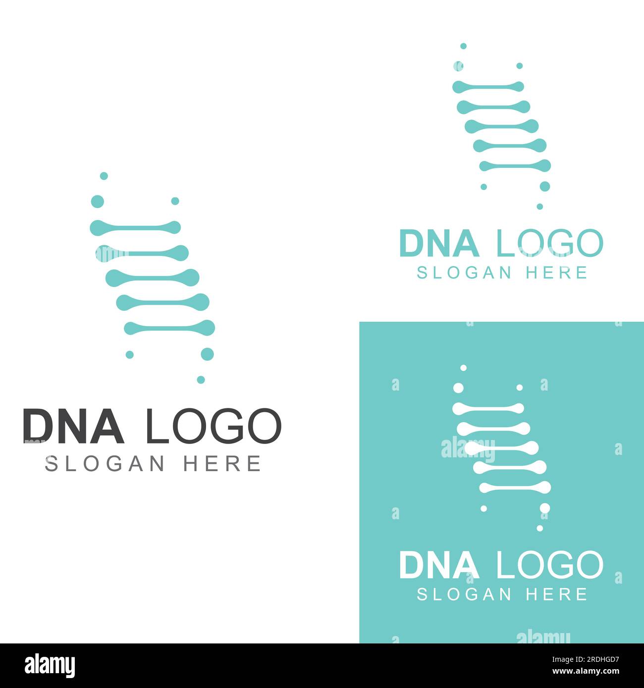 DNA vector logo. Modern medical logo, with vector design Stock Vector ...