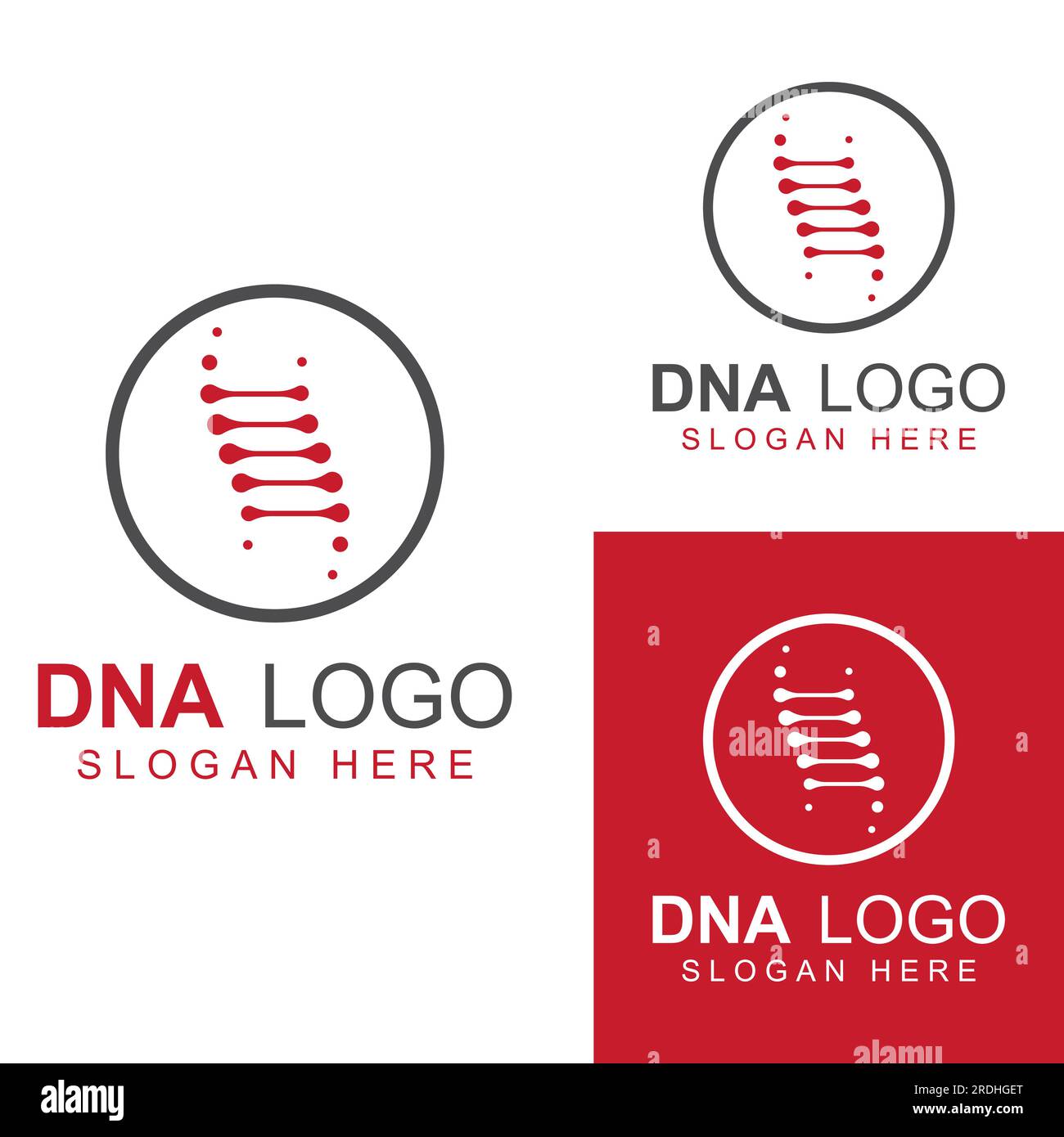 DNA vector logo. Modern medical logo, with vector design Stock Vector ...