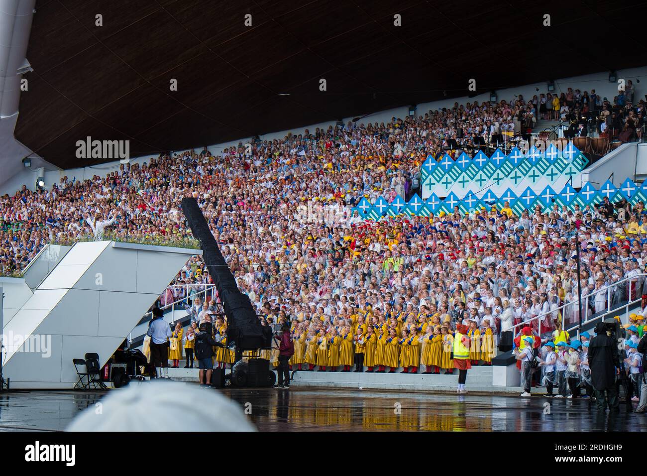 Tallinn, Estonia - July 2, 2023: Estonian Song Festival (Estonian ...
