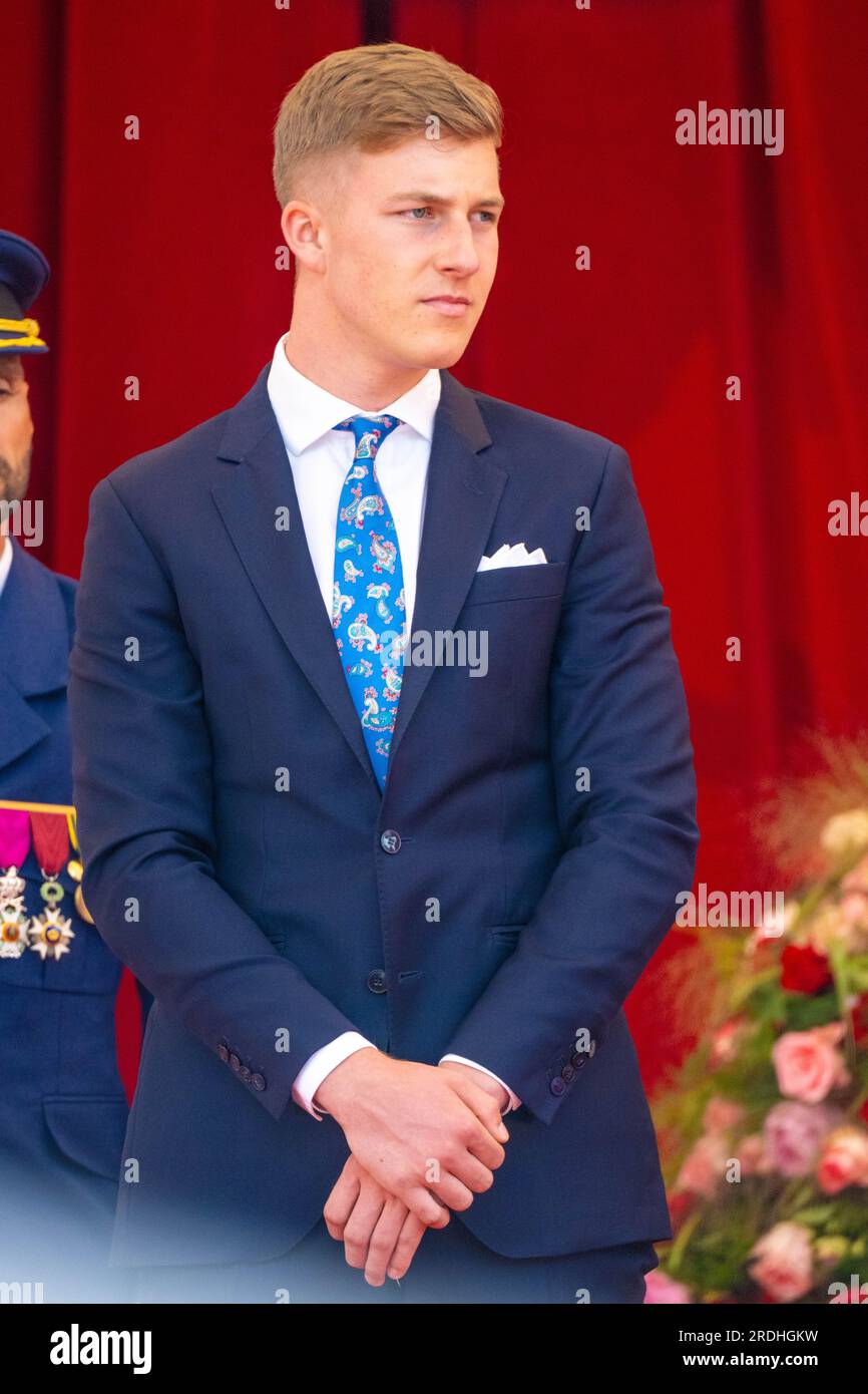 Brussels, Belgium. 21st July, 2023. Prince Emmanuel of Belgium ...