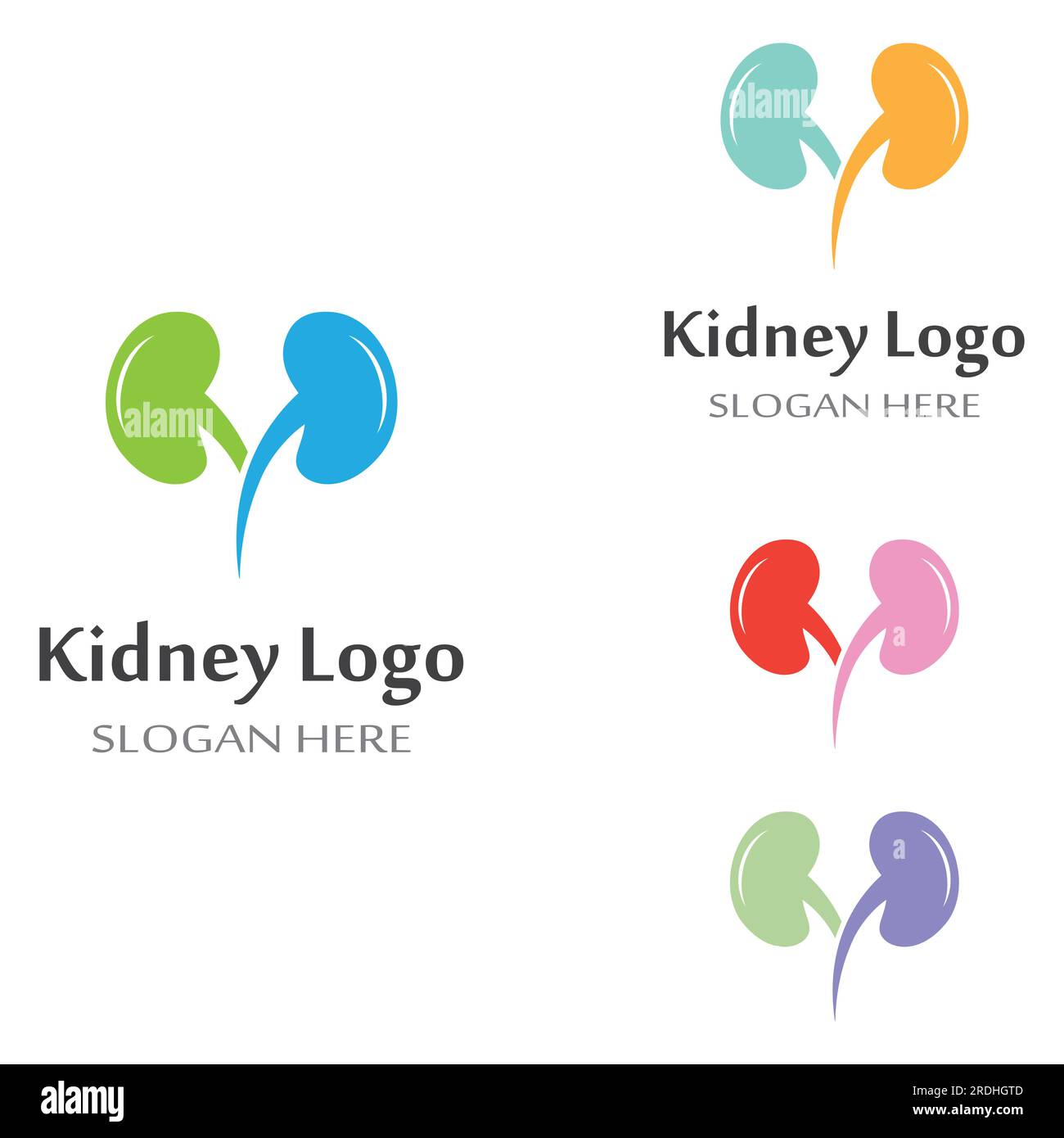 kidney health and kidney care logo using vector concept icon Stock ...