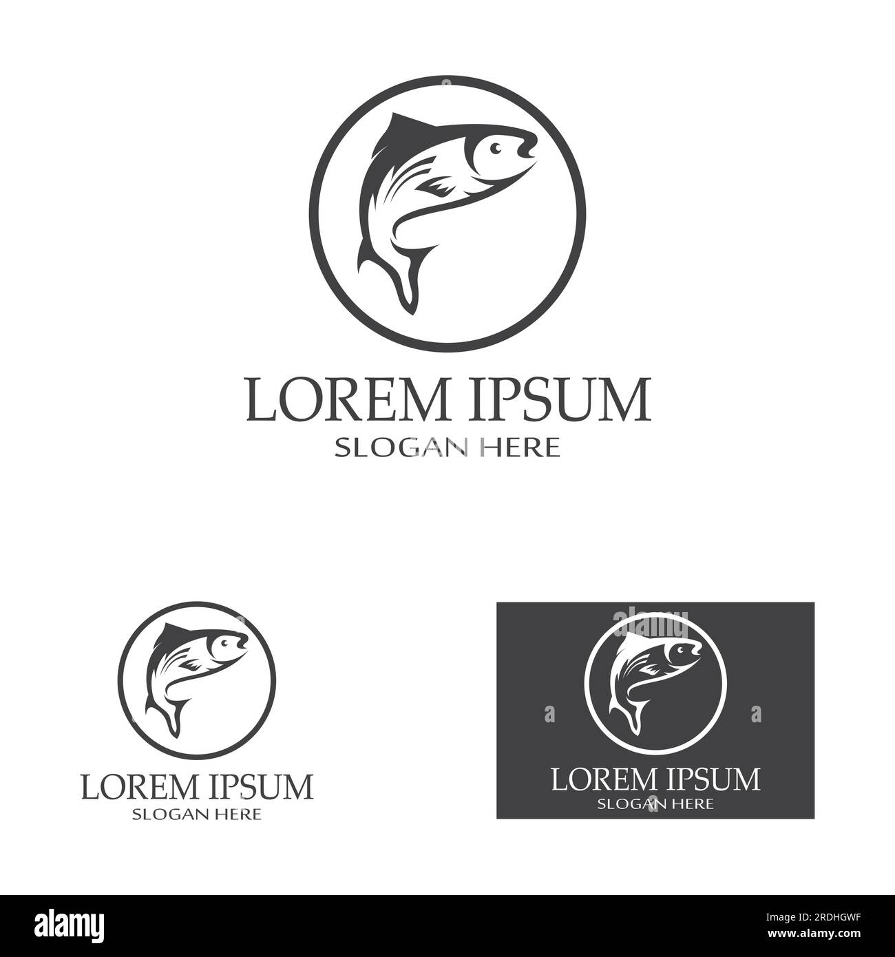 Fish logo, fish oil and seafood restaurant icon. With concept icon ...