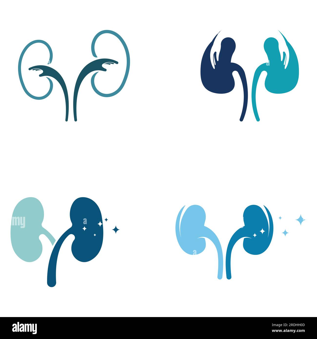 kidney health and kidney care logo using vector concept icon Stock ...