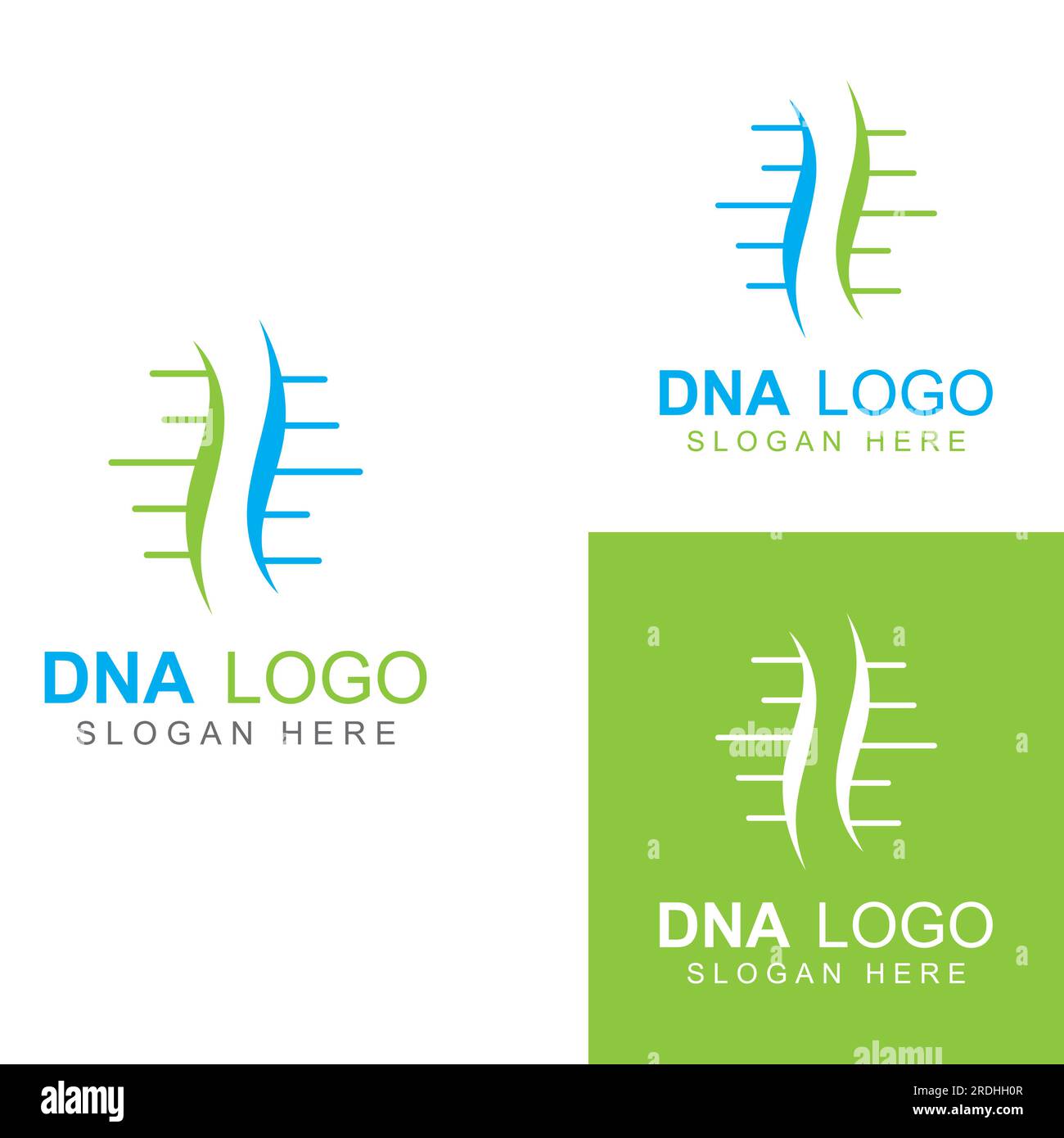 DNA vector logo. Modern medical logo, with vector design Stock Vector ...