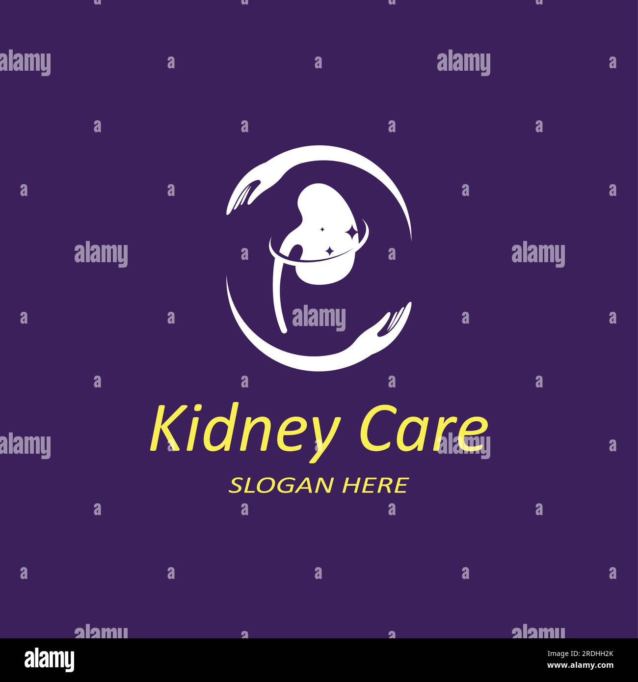 kidney health and kidney care logo using vector concept icon Stock ...