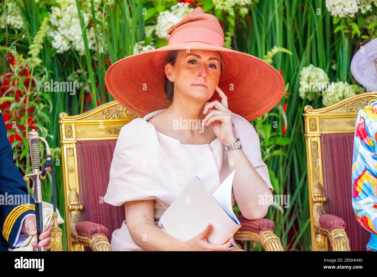 Brussels, Belgium. 21st July, 2023. Princess Claire of Belgium attending National Day 2023 ...