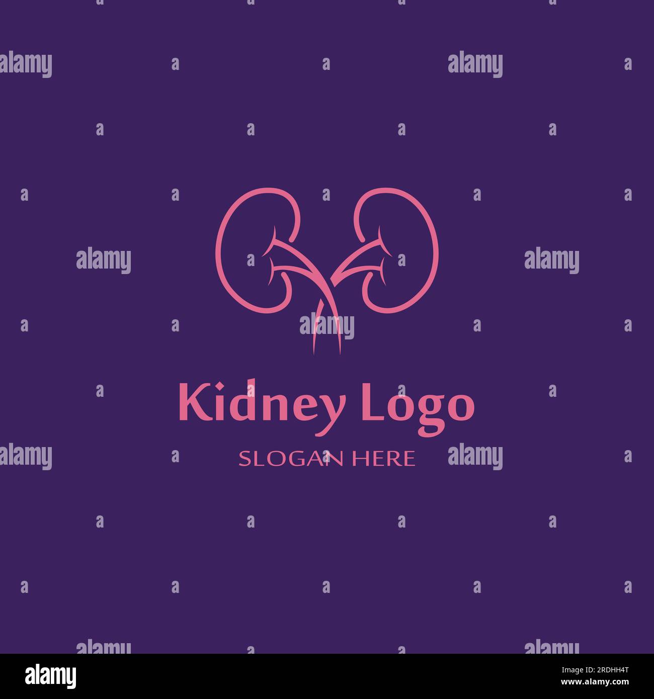 kidney health and kidney care logo using vector concept icon Stock ...