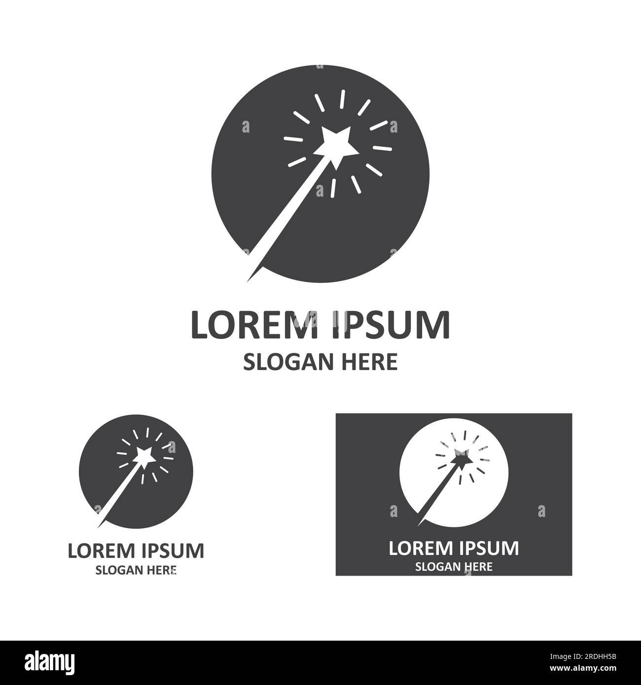 magic wand icon logo vector illustration Stock Vector Image & Art - Alamy