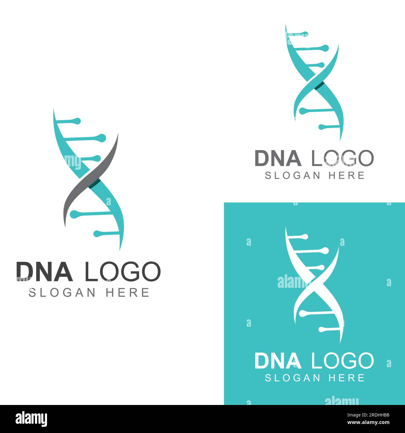 DNA vector logo. Modern medical logo, with vector design Stock Vector ...