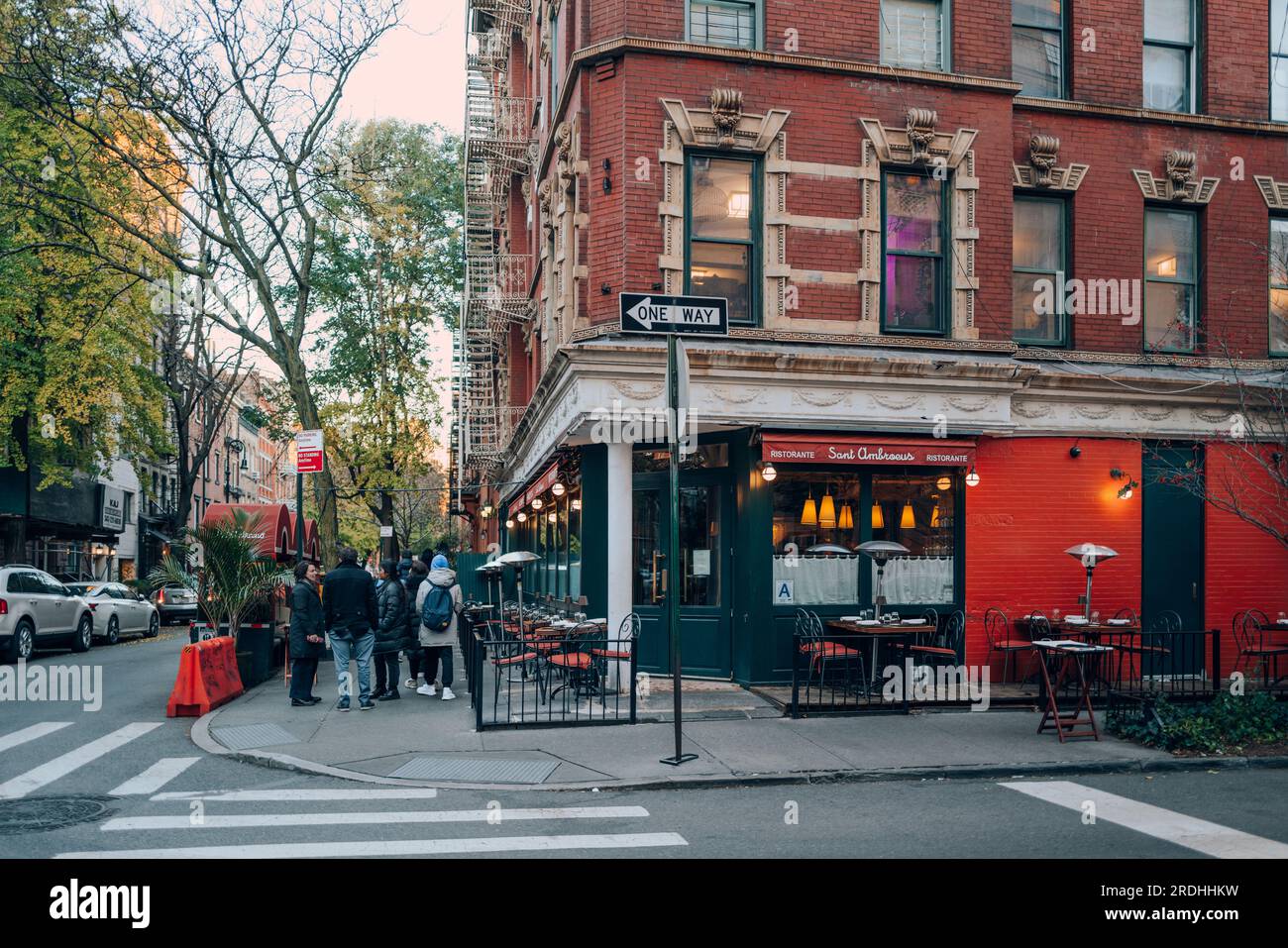 November 23, 2022 - New York, USA: Exterior of Sant Ambroeus, an ...