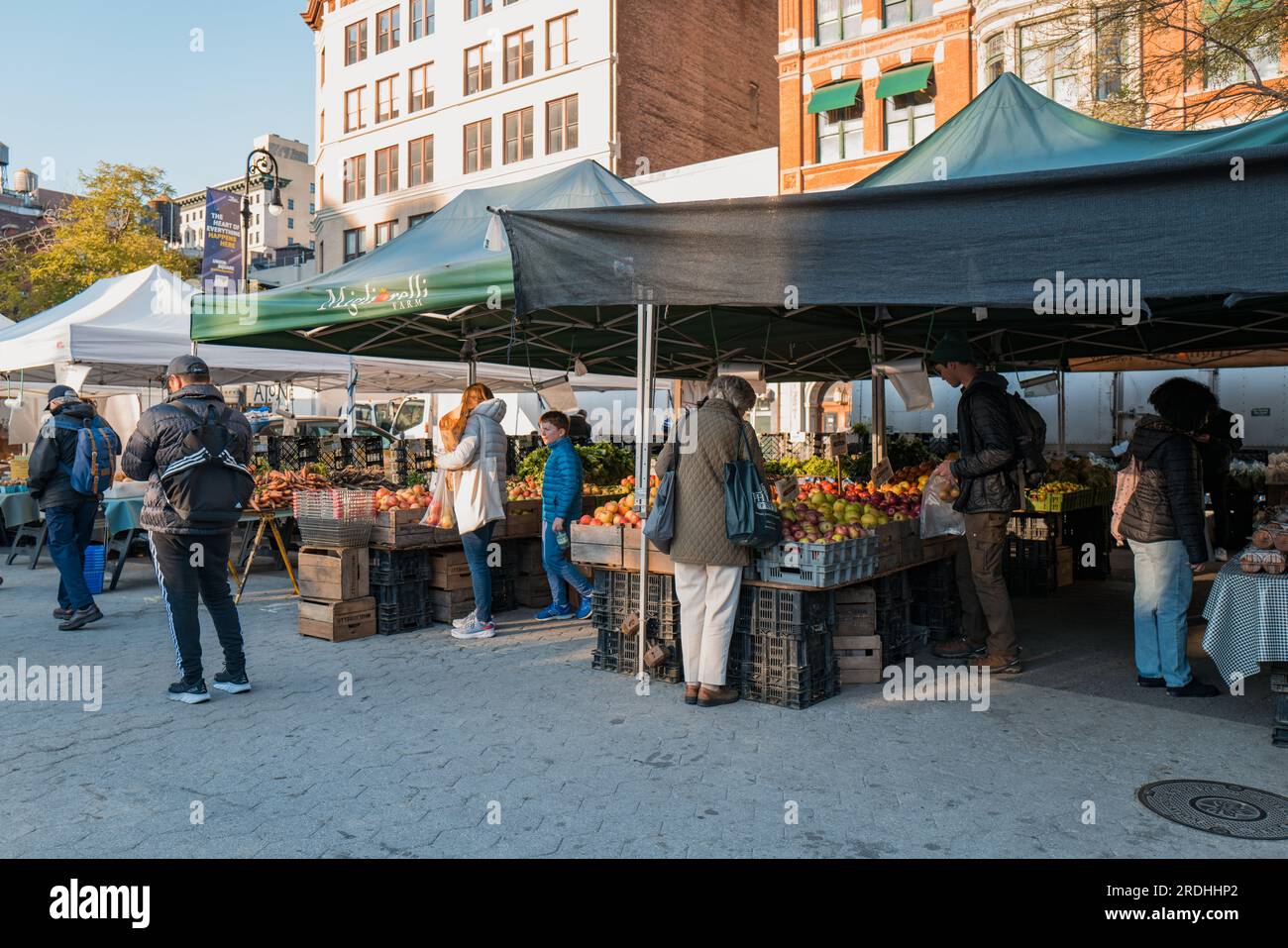 November 23, 2022 - New York, USA: People shopping at the stalls of ...