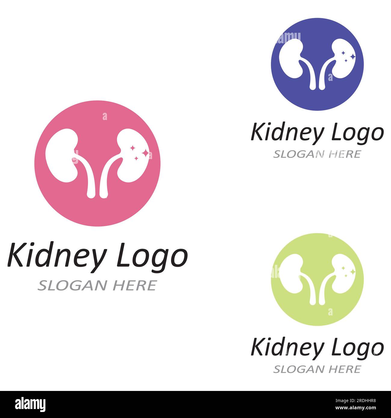 kidney health and kidney care logo using vector concept icon Stock ...