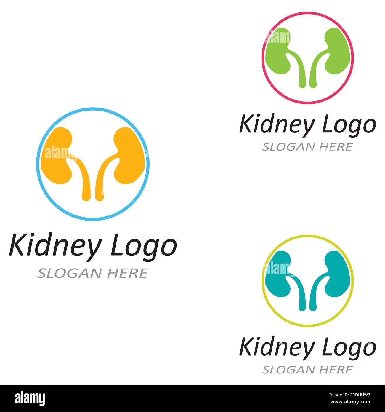 kidney health and kidney care logo using vector concept icon Stock ...