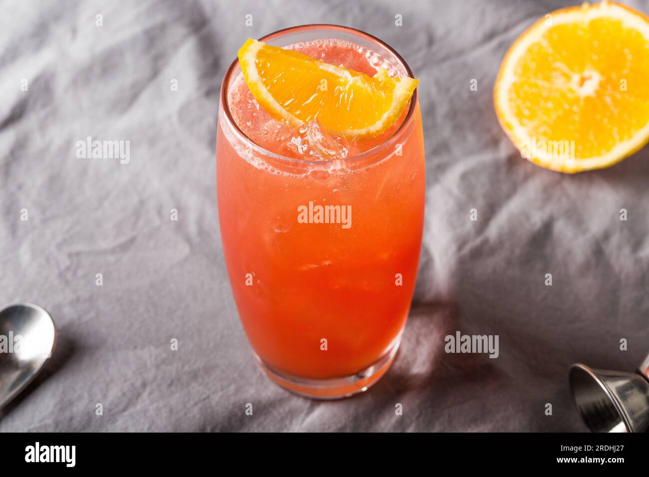 Refreshment Garibaldi Cocktail classic aperitif Italian red bitter ...