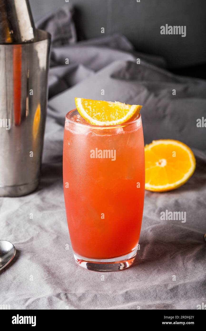 Refreshment Garibaldi Cocktail classic aperitif Italian red bitter ...