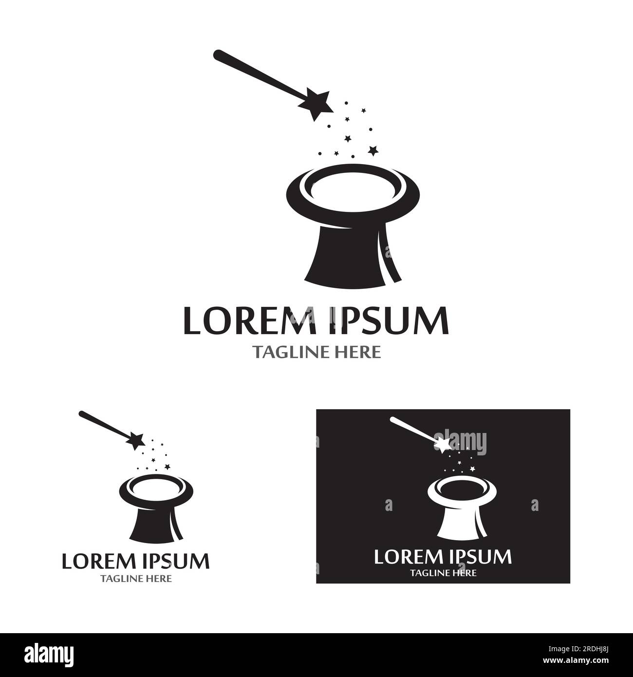 magic wand icon logo vector illustration Stock Vector Image & Art - Alamy