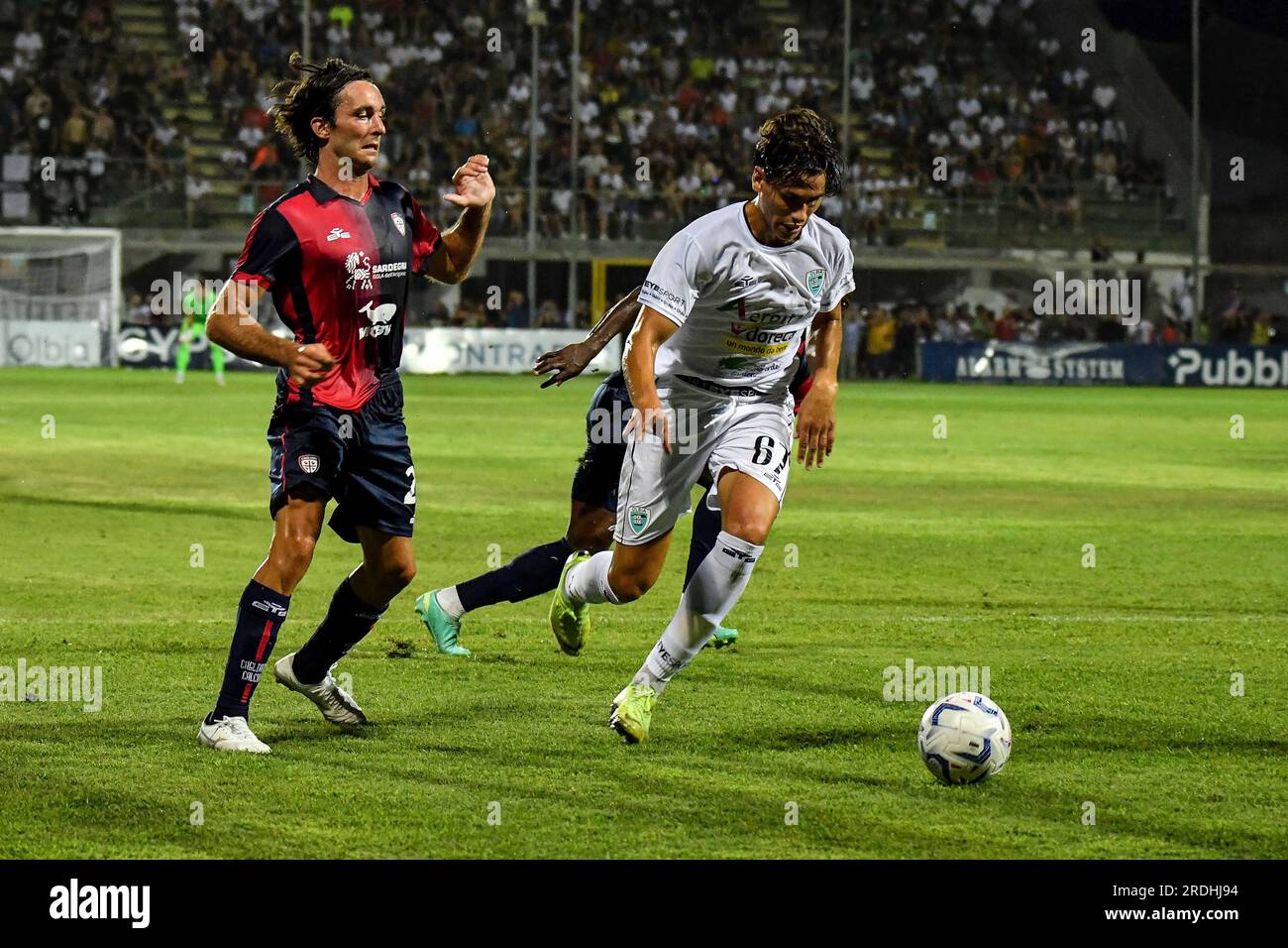 Olbia, Italy. 21st July, 2023. Thomas Scapin of Olbia Calcio during the ...