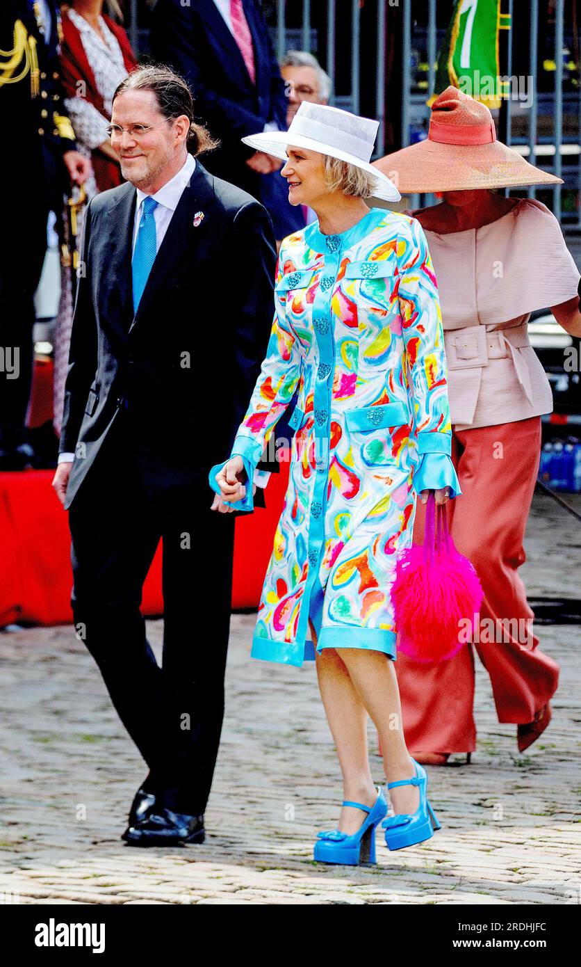 Brussel, Belgien. 21st July, 2023. Princess Delphine of Saksen-Coburg ...