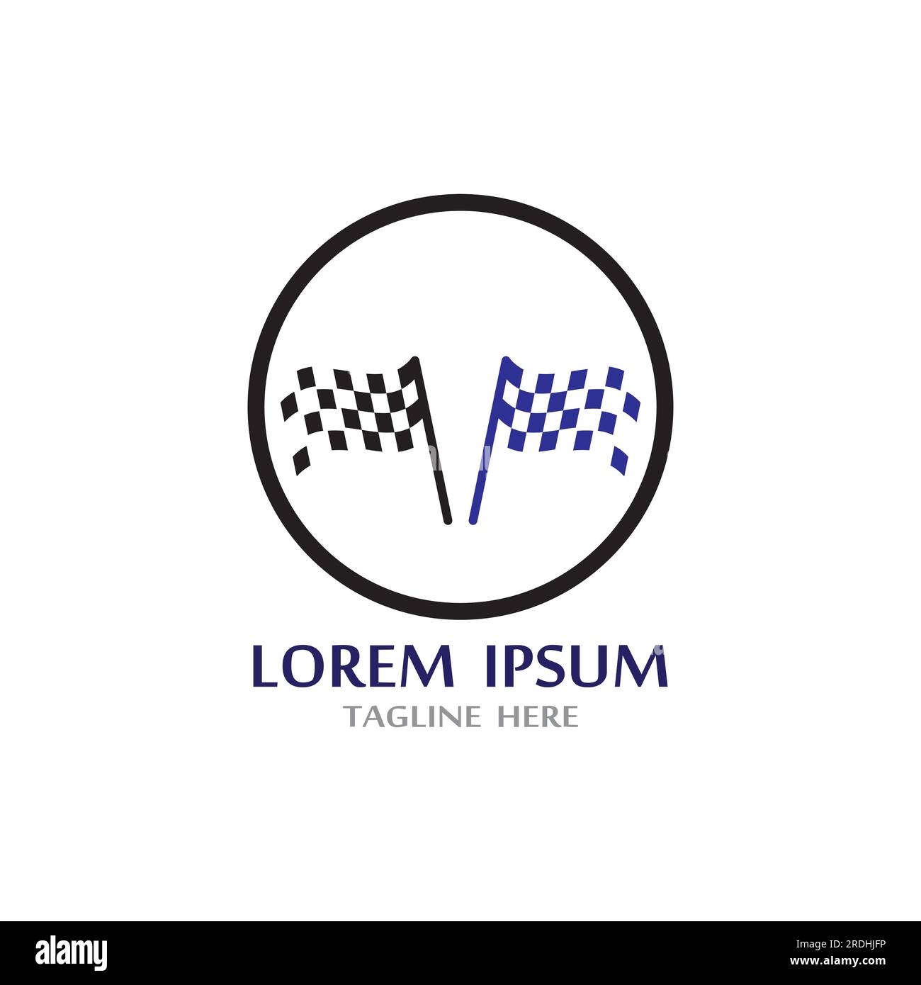 Race flag icon, simple design illustration vector Stock Vector Image ...