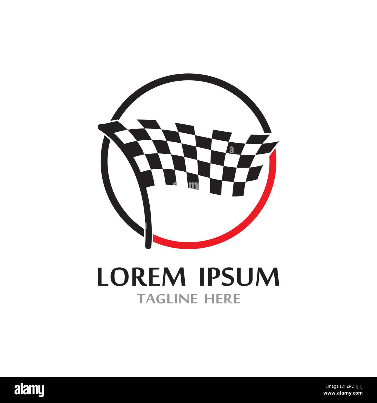 Race flag icon, simple design illustration vector Stock Vector Image ...