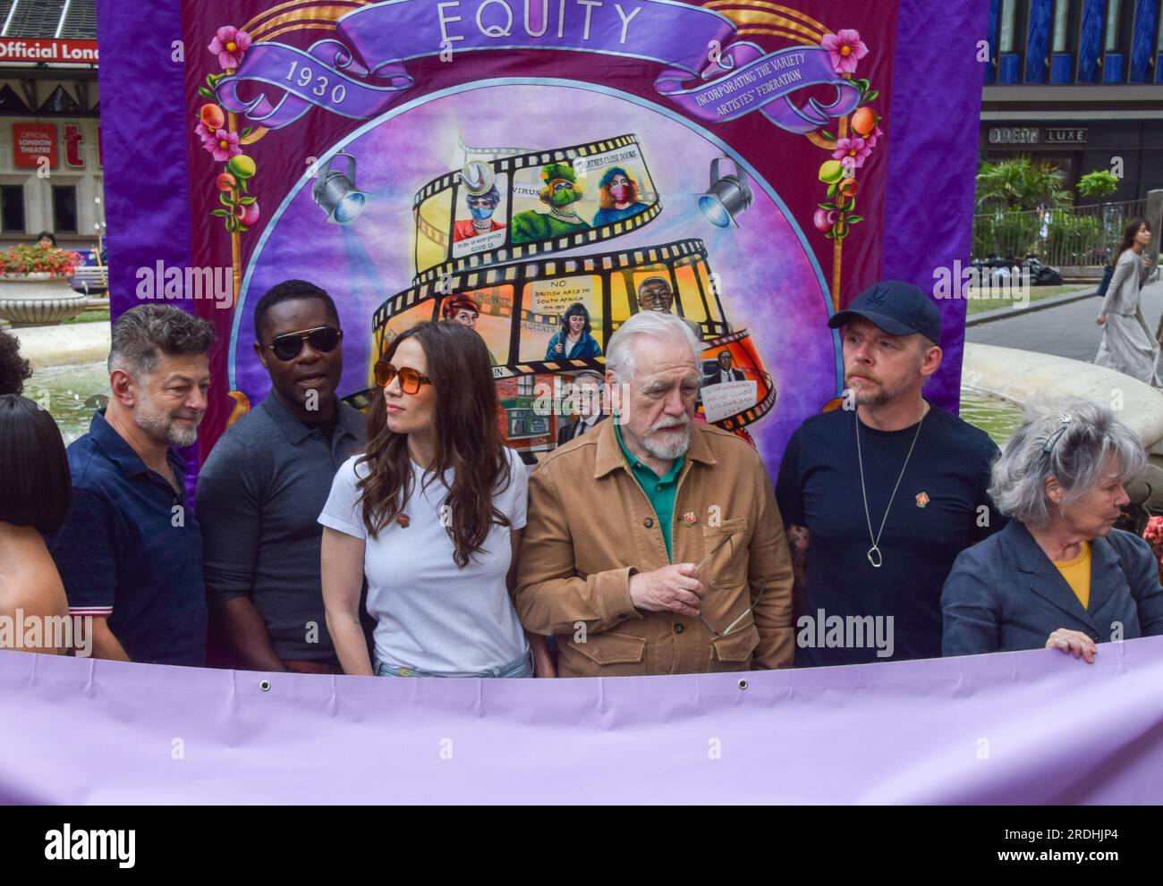 London, UK. 21st July 2023. Actors Andy Serkis, David Oyelowo, Hayley ...