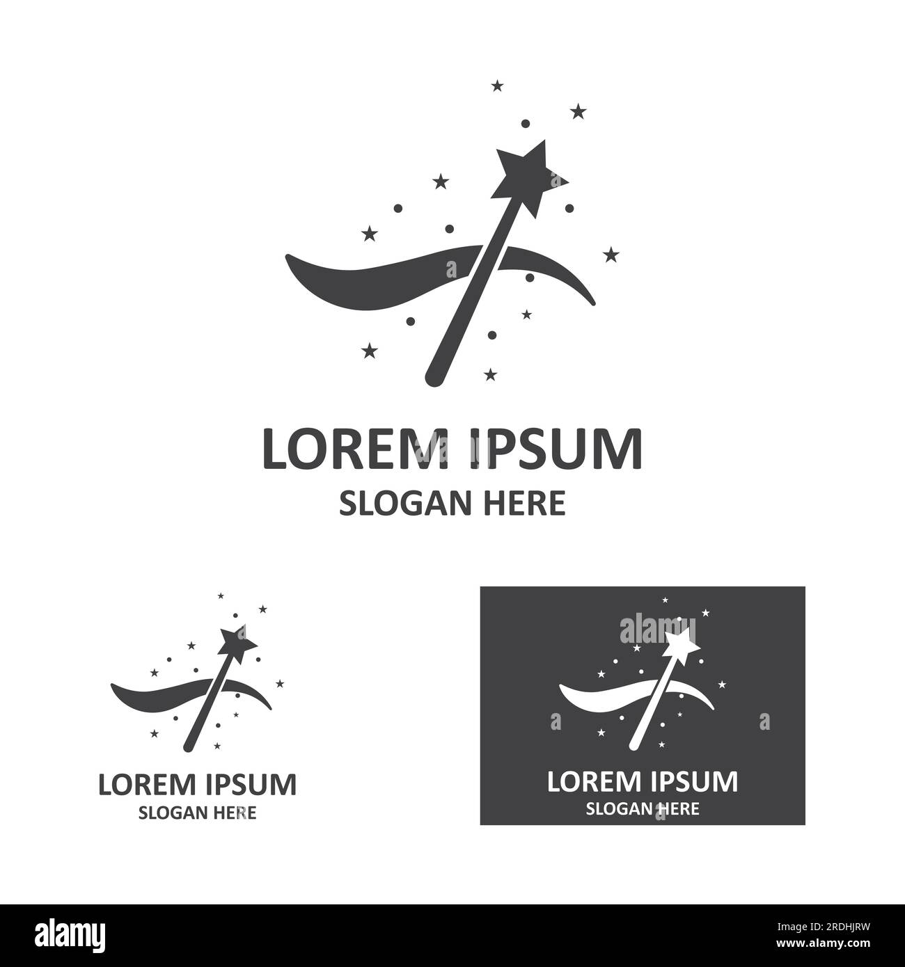 magic wand icon logo vector illustration Stock Vector Image & Art - Alamy