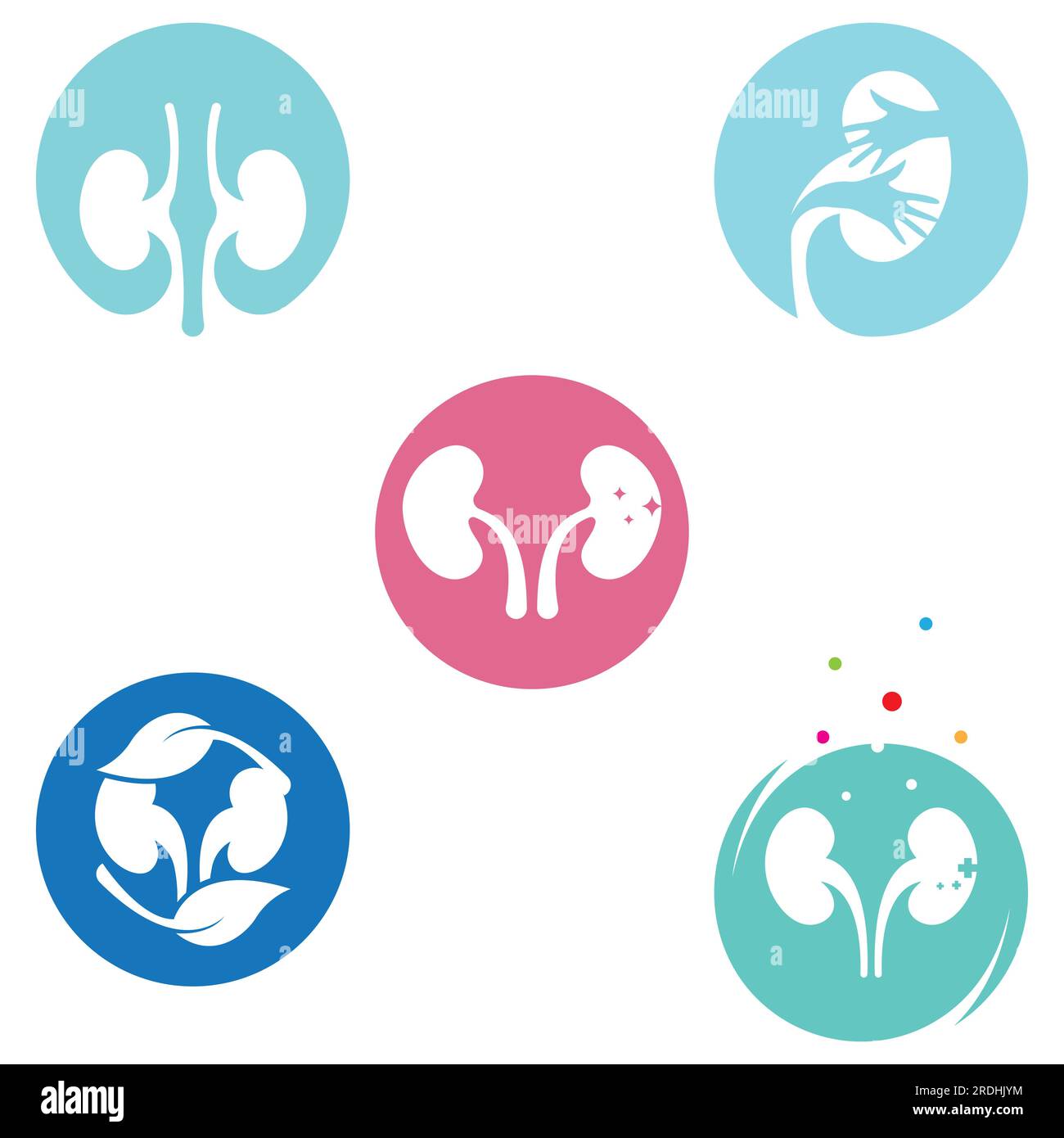 kidney health and kidney care logo using vector concept icon Stock ...