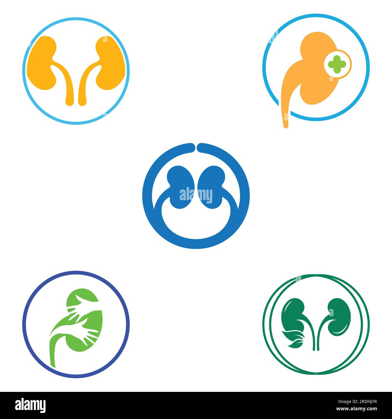 kidney health and kidney care logo using vector concept icon Stock ...
